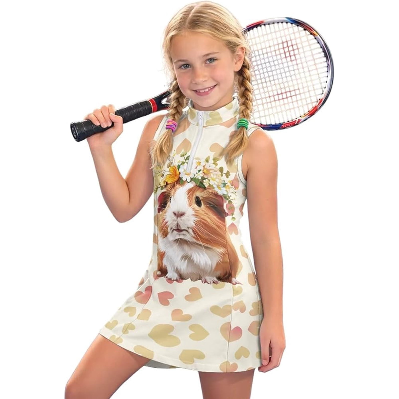 MuXiKeJi Clothes Girls Tennis Dress with Shorts Golf Athletic Outfit ...