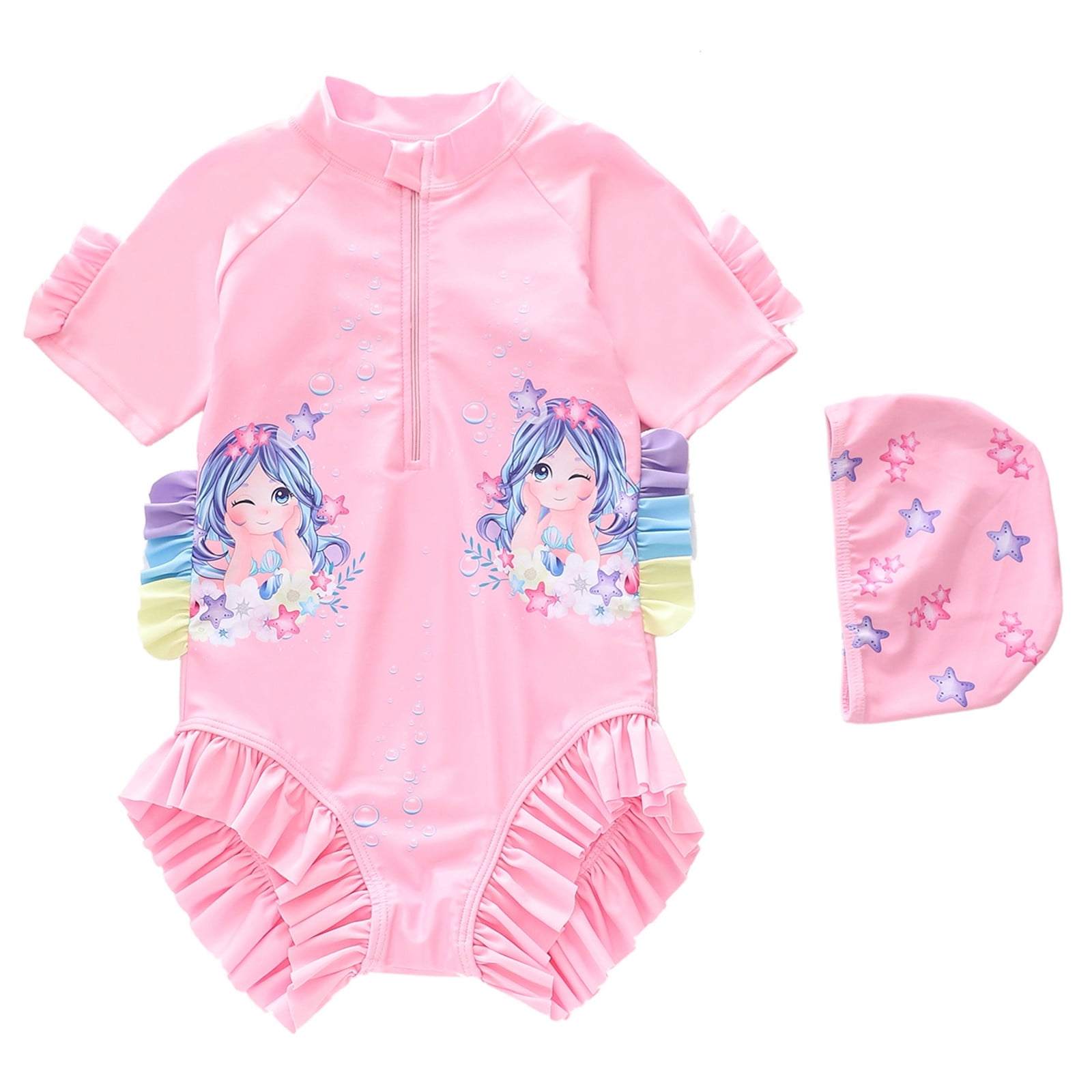 MuXiKeJi Clothes Toddler Floatation Swimsuit Girls 1-6T, One Piece ...