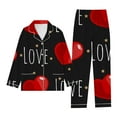 MuXiKeJi Clothes Valentines Pajamas For Women Heart Pink Plus Size Pajama Sets Galentines Pjs ...