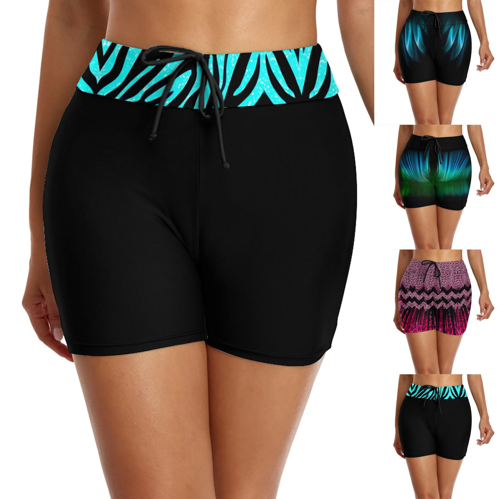 MuXiKeJi Clothes Water Repellent Quick Dry Women's Swim Shorts Without ...