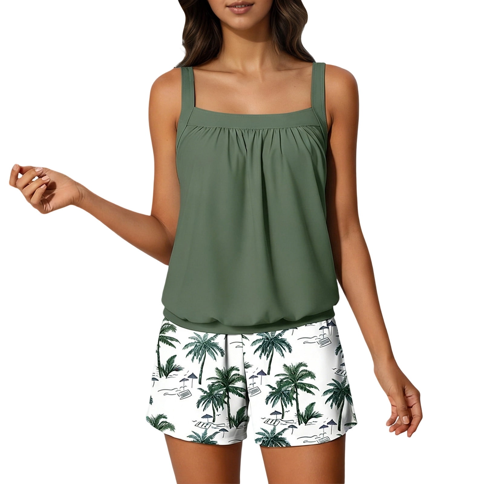 MuXiKeJi Clothes Womens Bikini Set Floral Print Two Piece Swimsuit V ...