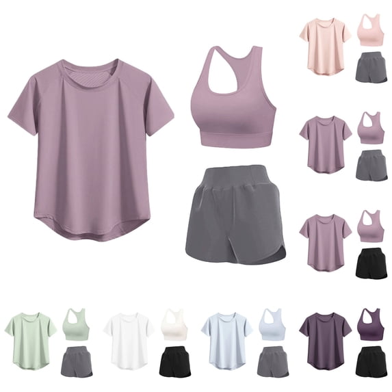 MuXiKeJi Clothes Womens Two Piece Workout Sets Athletic Yoga Set Halter ...