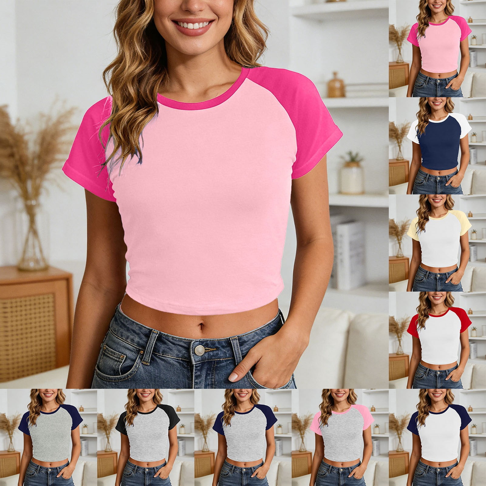 MuXiKeJi Clothes Womens Y2K Crop Tops Going Out Workout Cute Tee Shirts ...