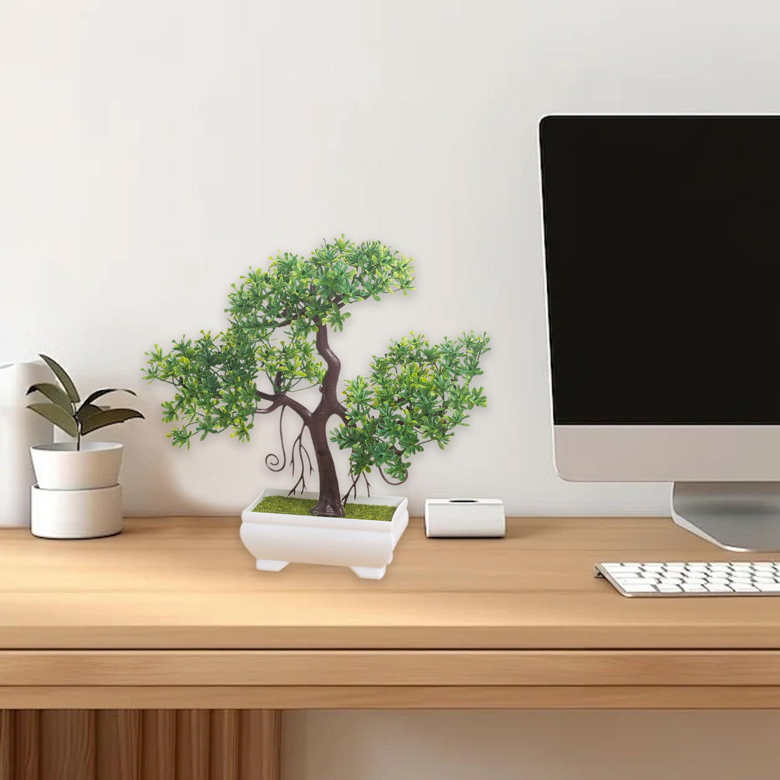 MuYan Artificial Potted Plant,Stylish Faux Tree for Home Decor,Low ...