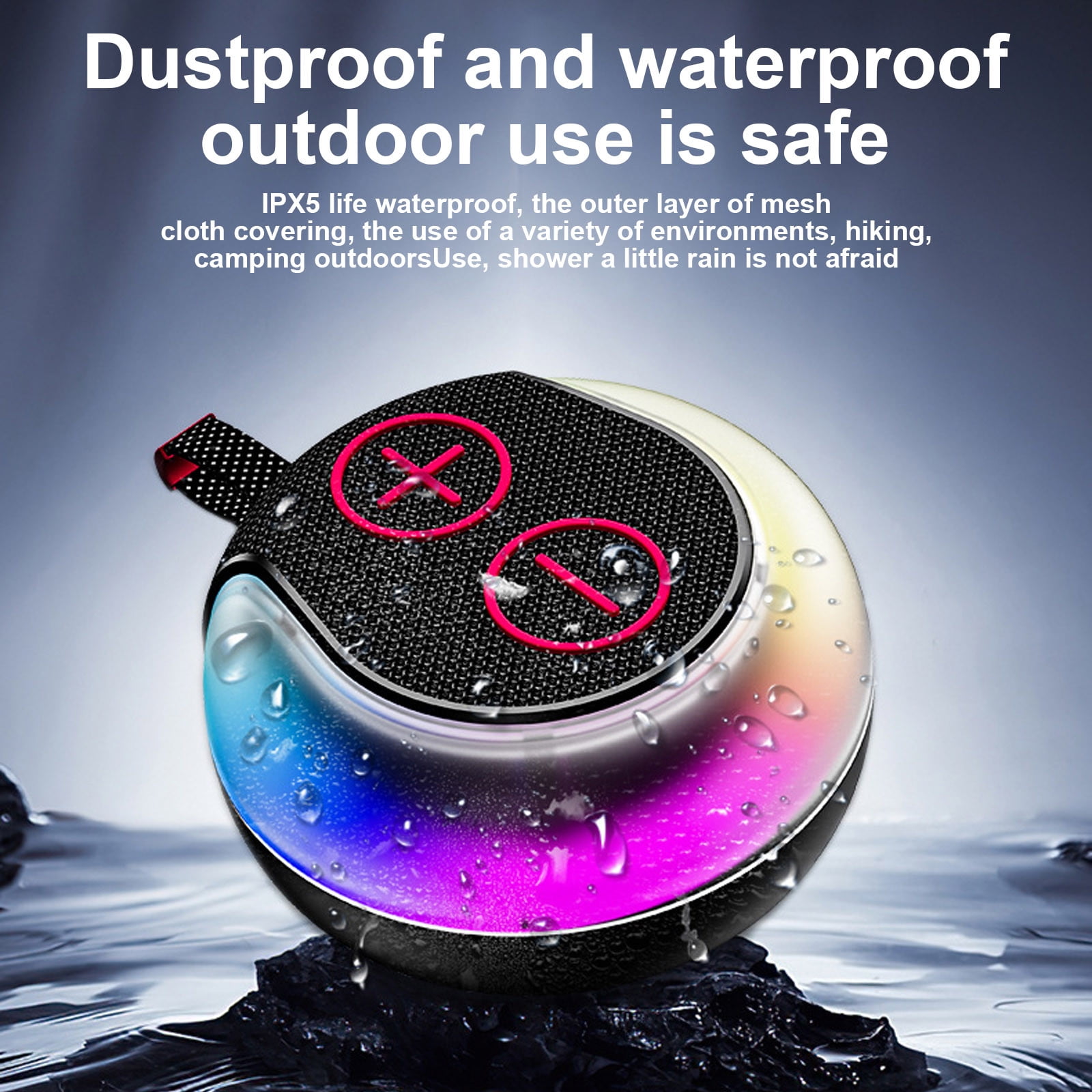 MuYan Clearance Items Portable RGB Color Changing Bluetooth Mini ...