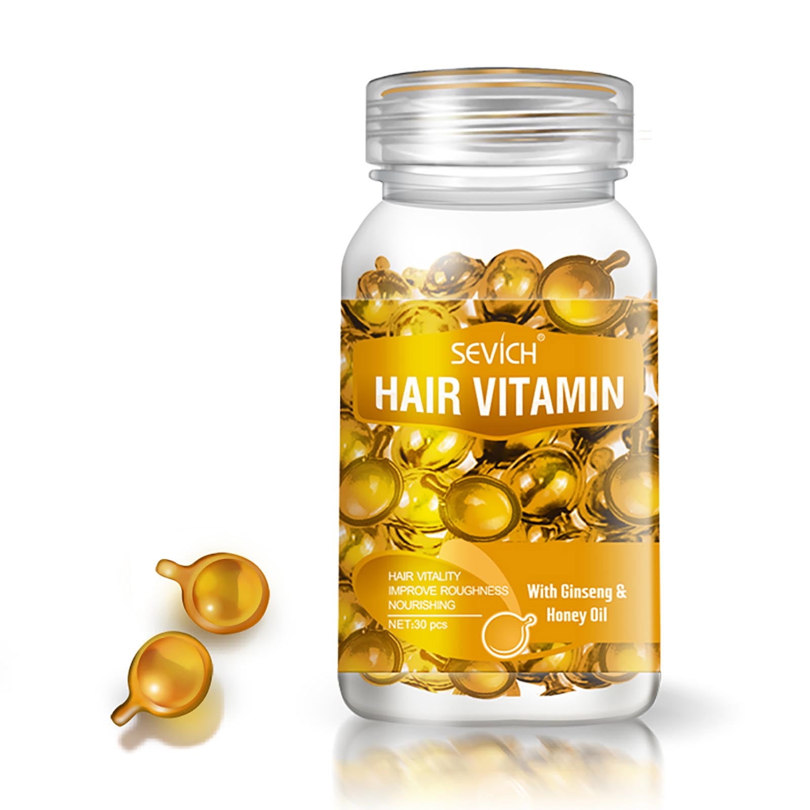 MuYan Hair Oil 30 Capsules Hair Oil with for Split Ends Keratin Hair ...