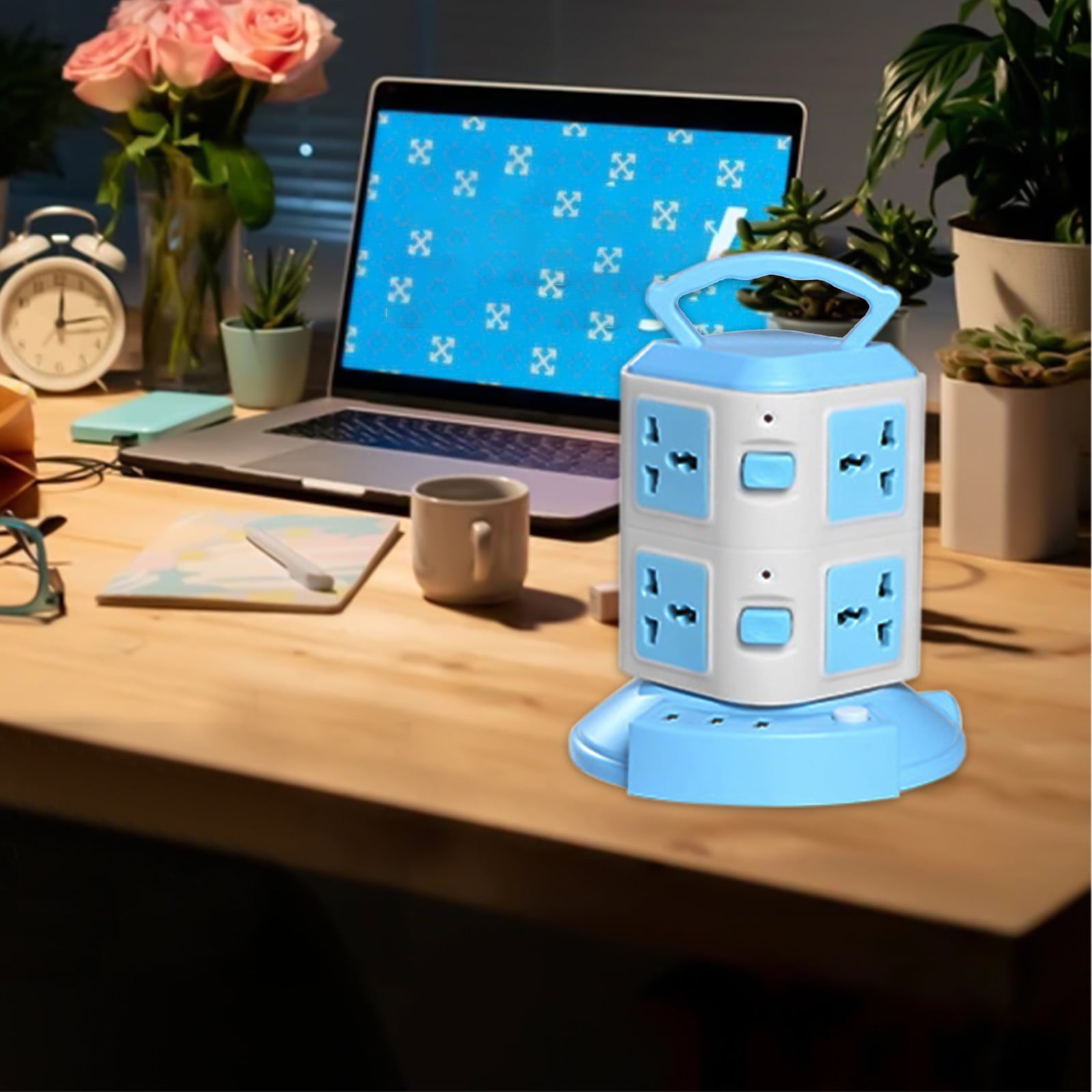 MuYan 8 sockets Vertical tower type socket with 2, 3 USB ports, 6.6 ...