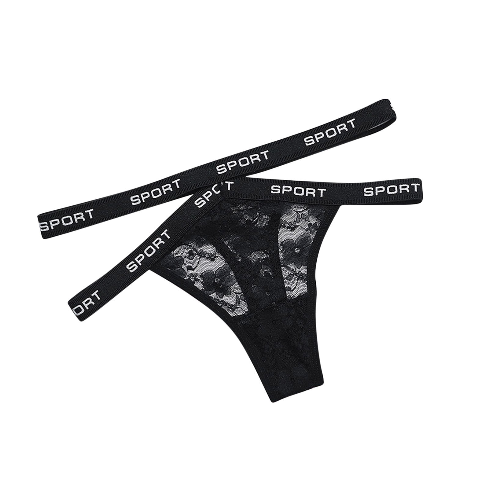 MuZeFu Lace Thongs for Women Sexy Women's Fashion Sexy Transparent Low ...