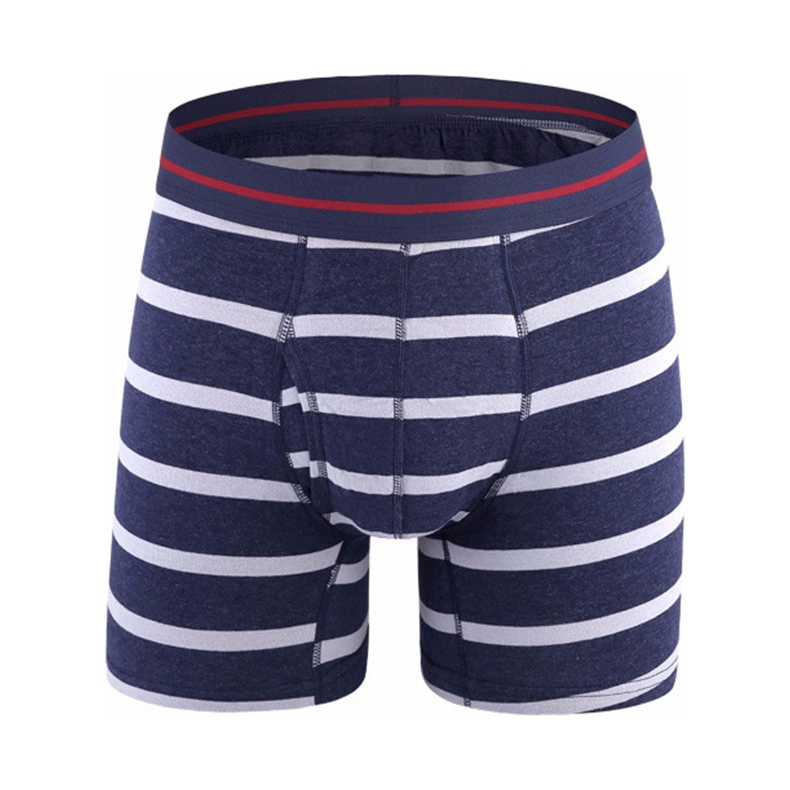 MuZeFu Mens Underwear Boxer Briefs Mens Striped Underwear With Side ...