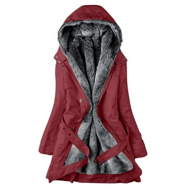 jsaierl Womens Winter Warm Coats Long Jackets Hooded Puffer Jacket ...