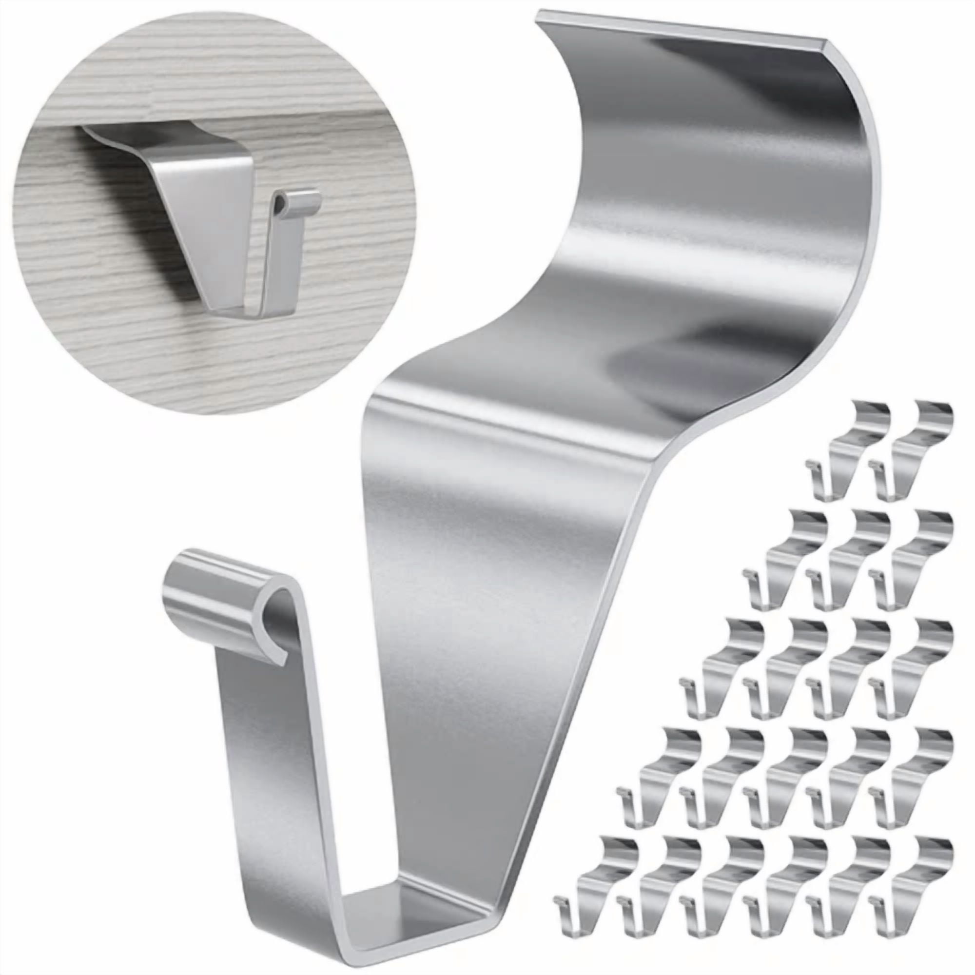 Muakioy Vinyl Siding Clips Hooks (20 Pack), Heavy Duty No-Drill No Hol ...