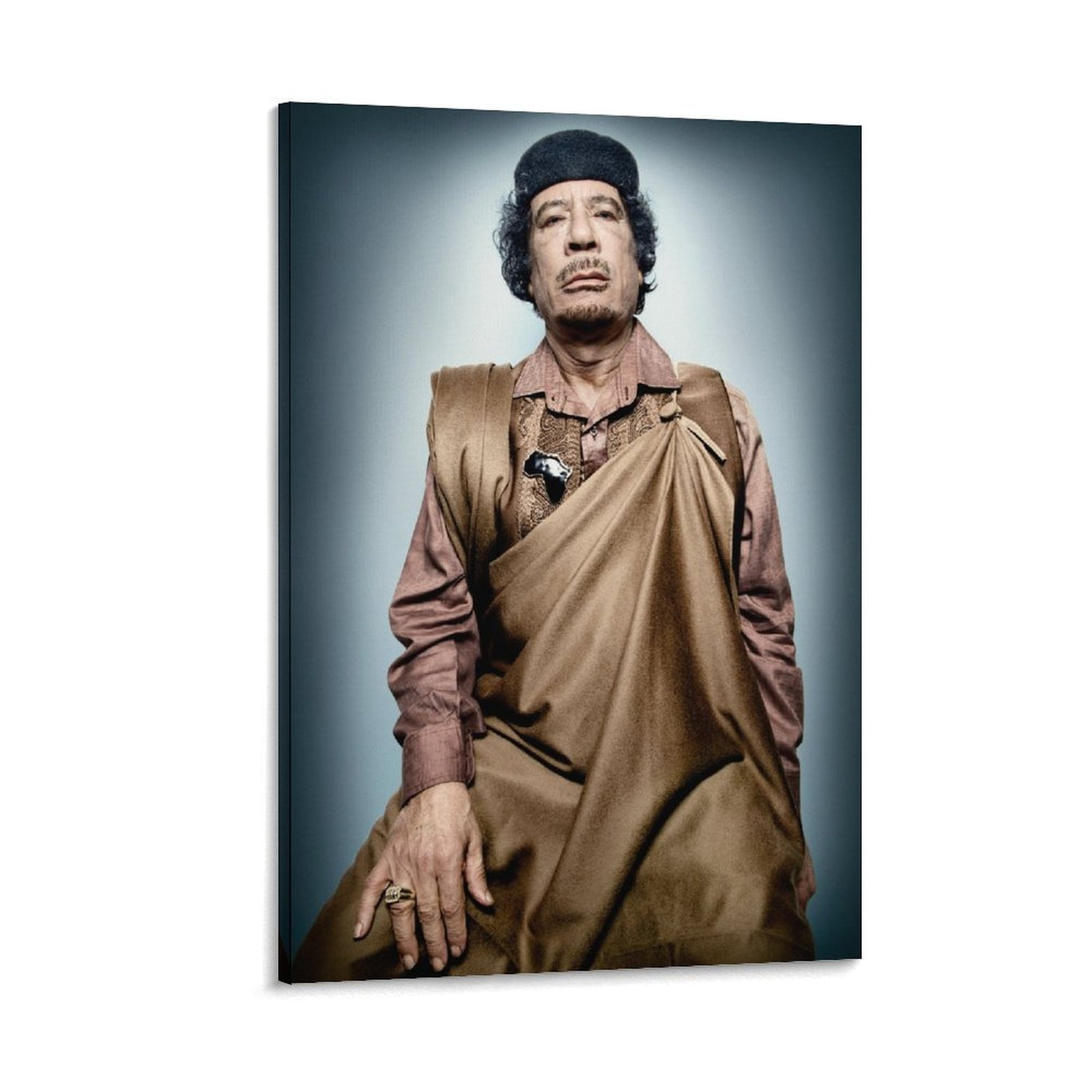 Muammar Gaddafi Ar Poster Canvas Art Poster and Wall Art Picture Print ...