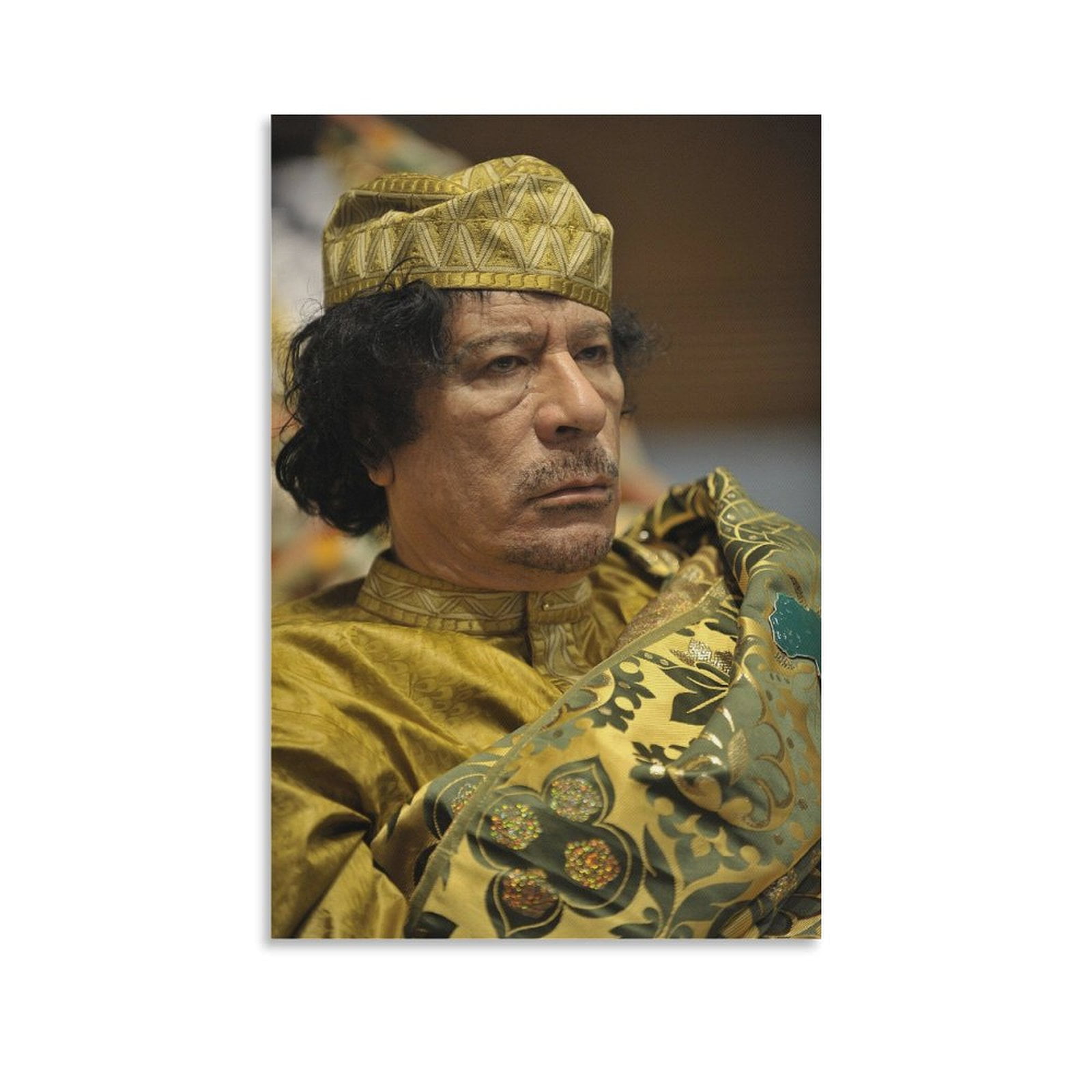 Muammar Gaddafi Room Aesthetic Poster Print Art Wall Painting Canvas ...