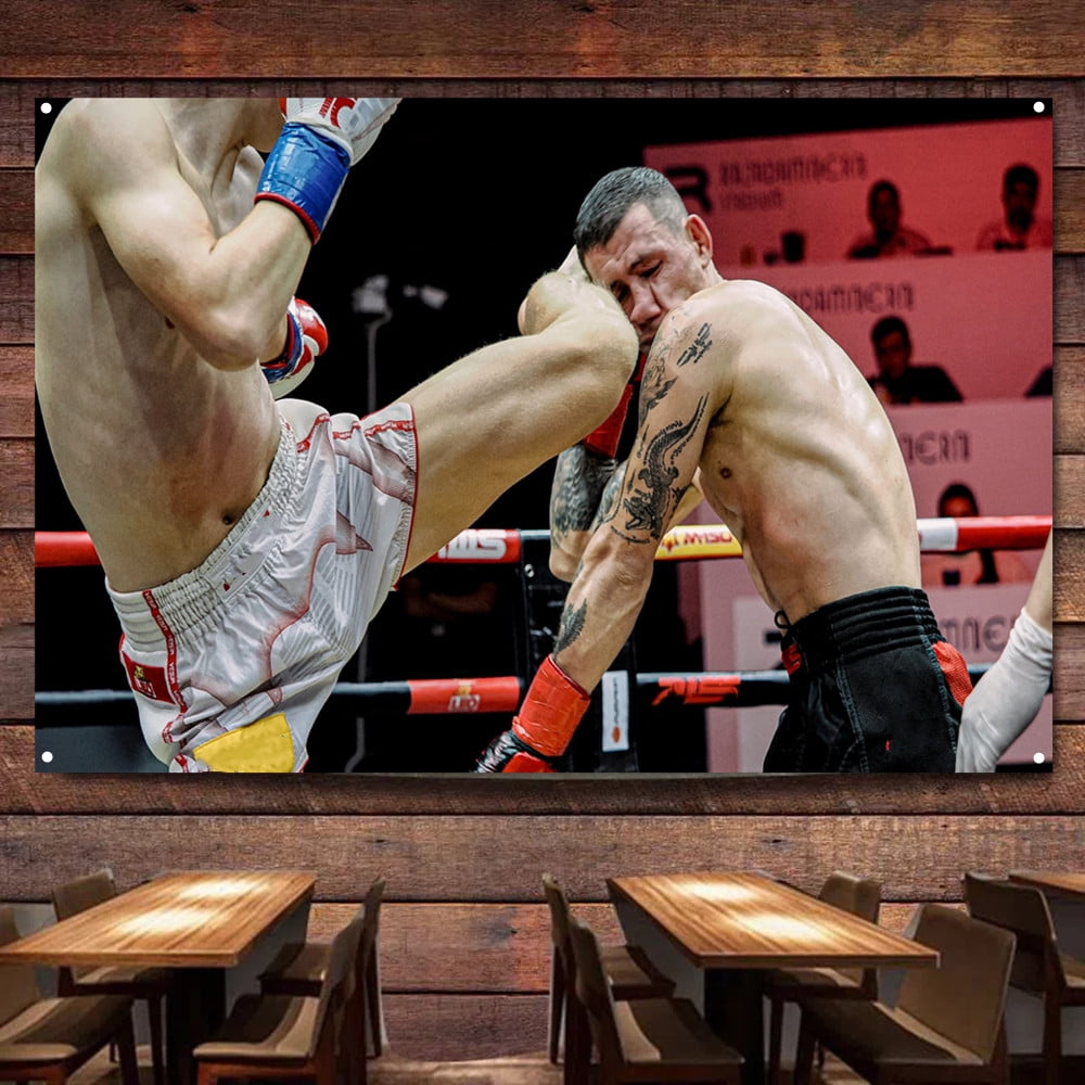 Muay Thai Fight Posters & Prints Wall Chart - Decorative Banner and ...