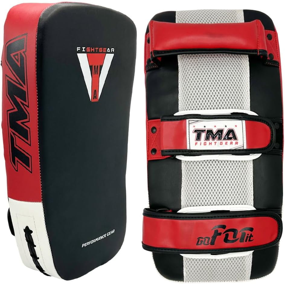 Muay Thai Pad for Training, Curved Kickboxing Kicking Strike Shield, Coaching Kick Boxing, MMA ...