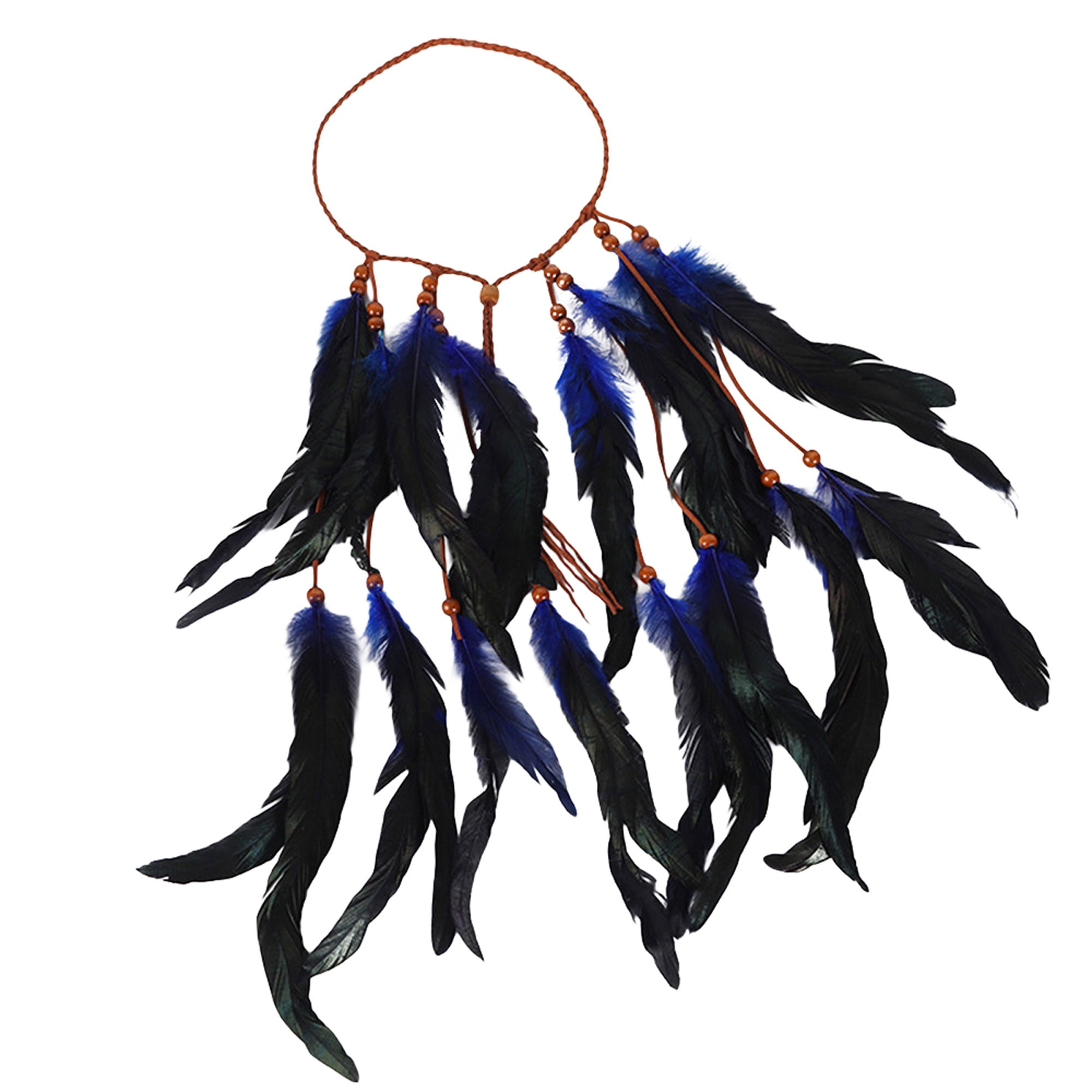 Mubineo Boho Feather Headband, Colorful Elegant Beaded Feather ...