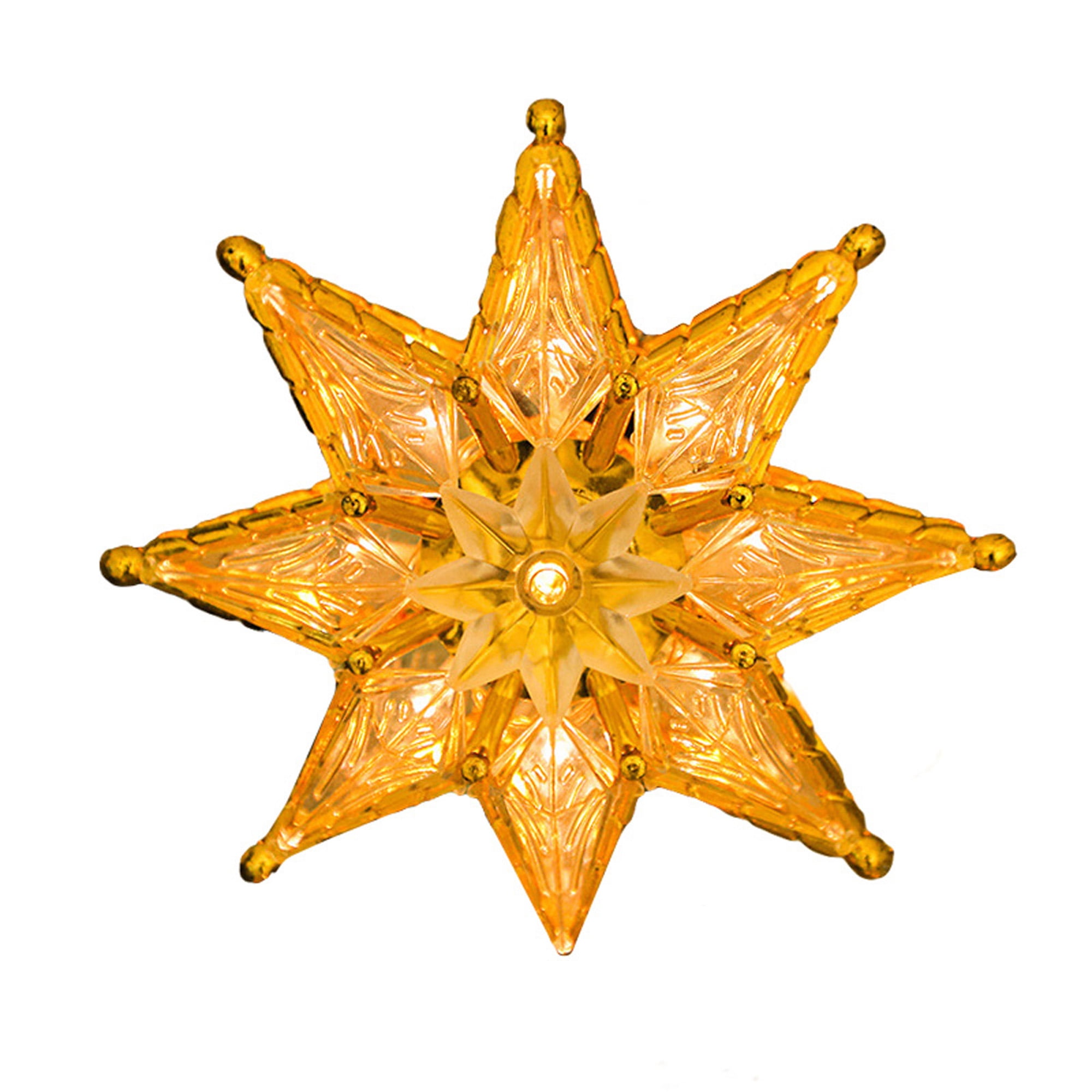 Mubineo Christmas Star Tree Topper with Built-in LED Lights, Led Star ...