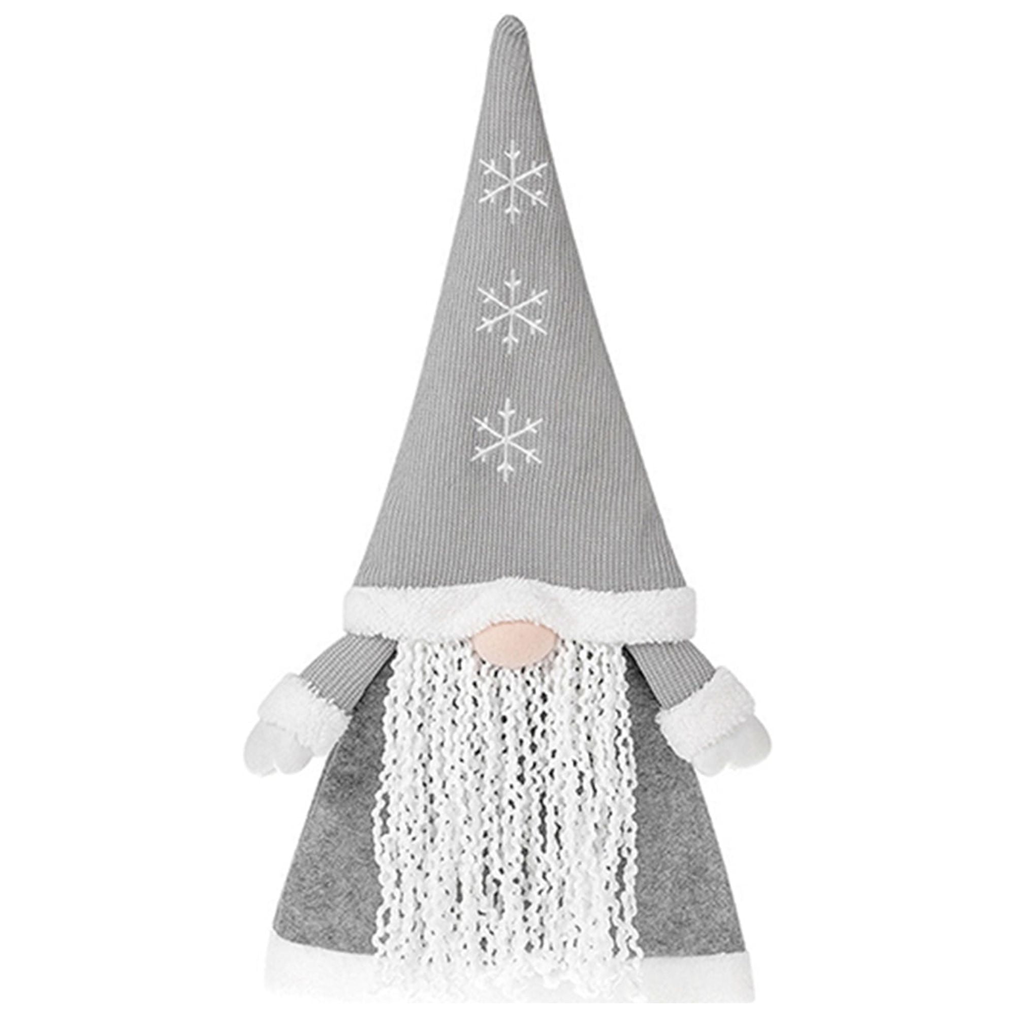 Mubineo Faceless Doll Christmas Tree Toppers Snowflake Pattern Plush ...