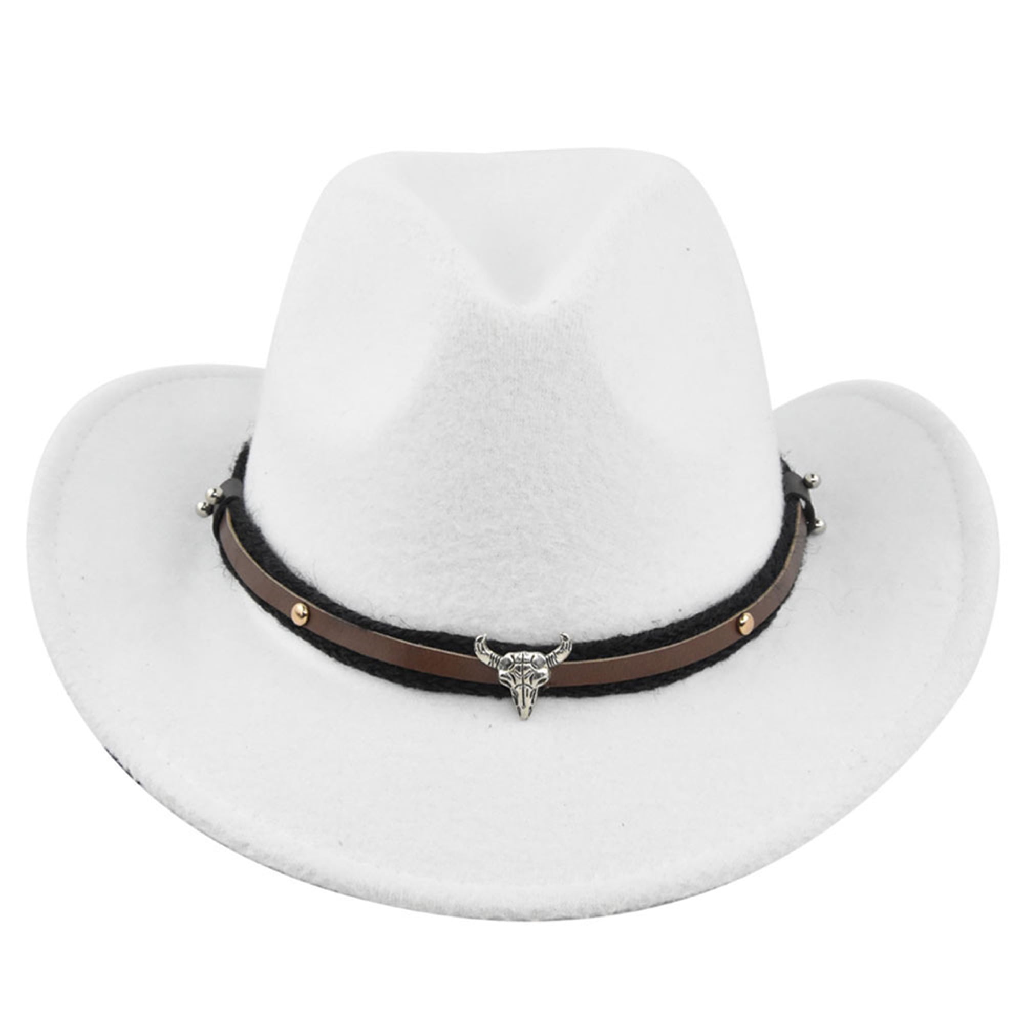 Mubineo Women Men Western Cowboy Hat, Retro Vintage Jazz Hat Autumn ...