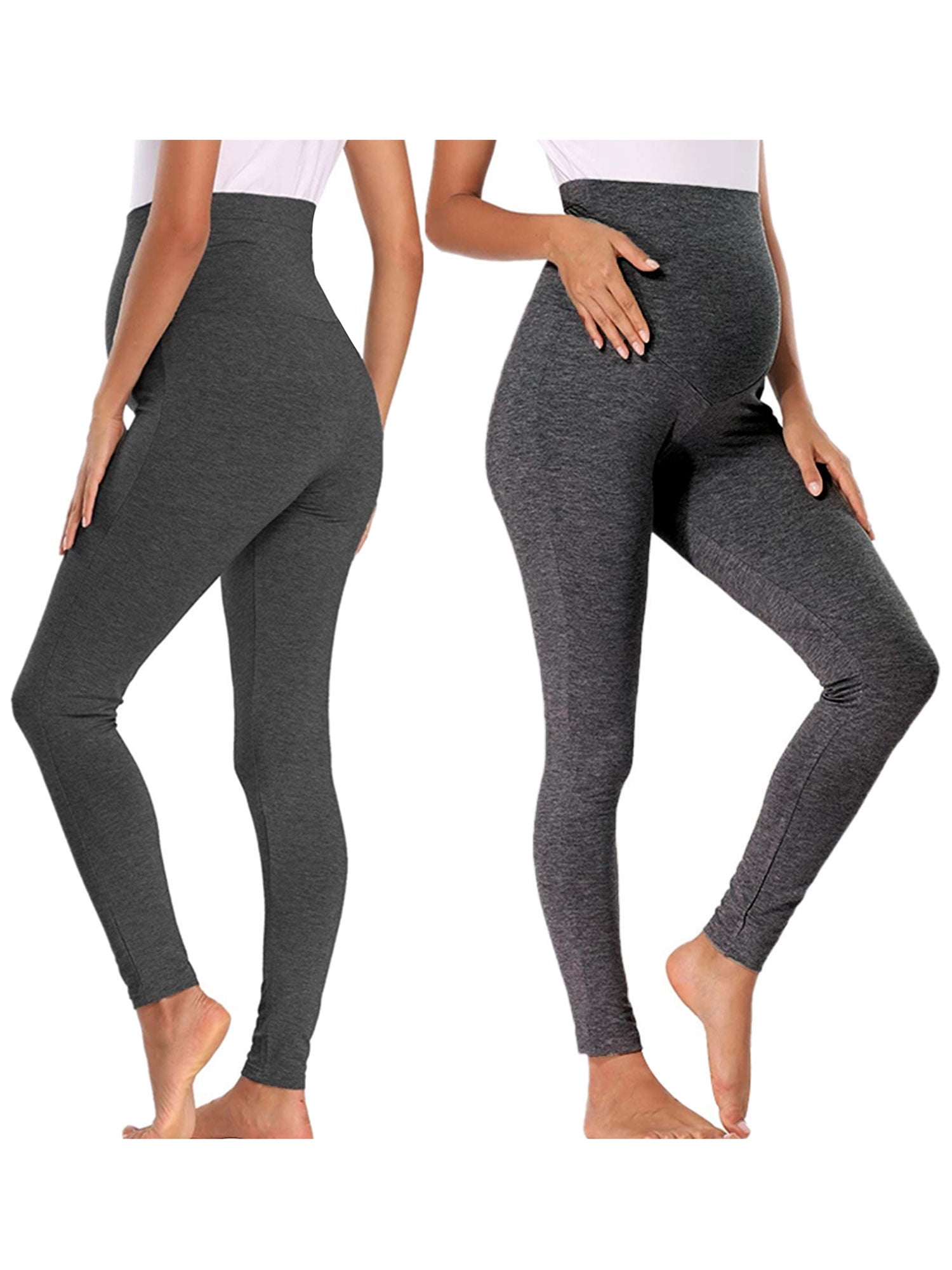 Mubineo Women's Maternity Workout Leggings Over The Belly Pregnancy ...