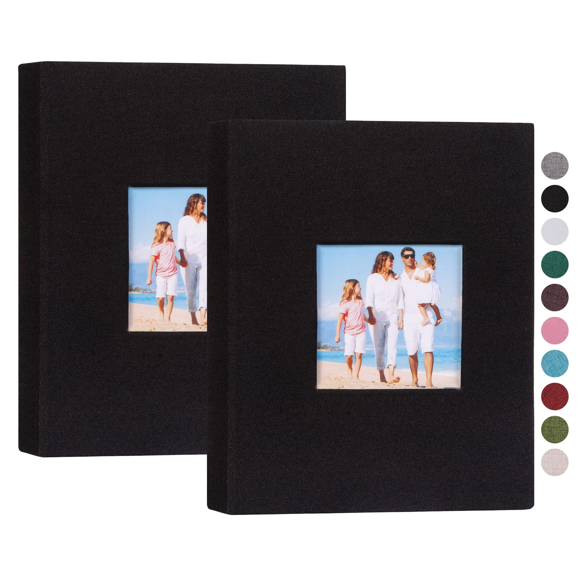Mublalbum Small Photo Album 5x7 Photos 2 Pack Linen Cover Each Mini ...