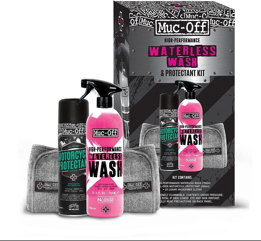 Muc-Off Motorcycle Waterless Wash & Protectant Kit - Motorcycle ...
