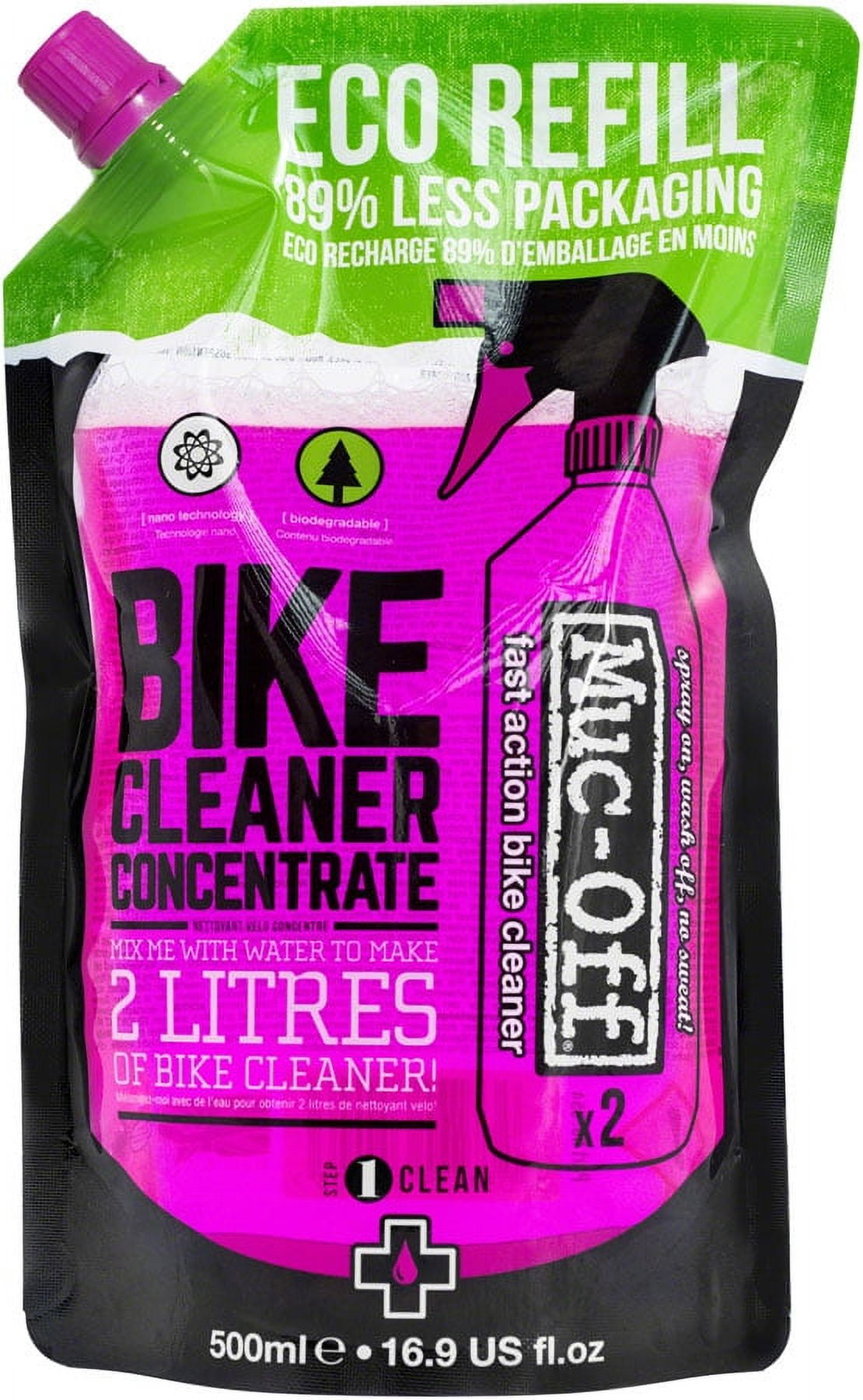 Muc-Off Nano Tech Bike Cleaner Concentrate, 500ml Pouch, Safe on All ...