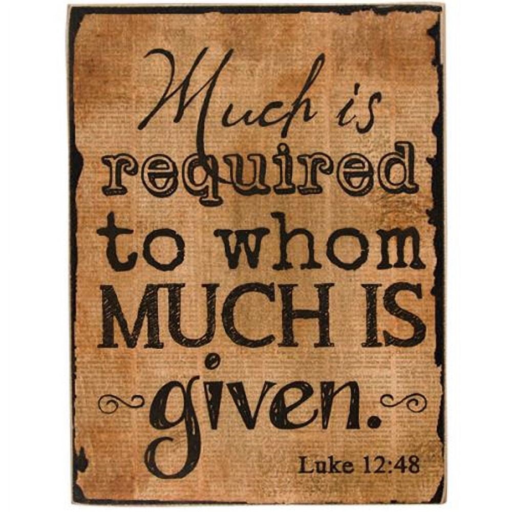 *Much Is Given Box Sign - Walmart.com
