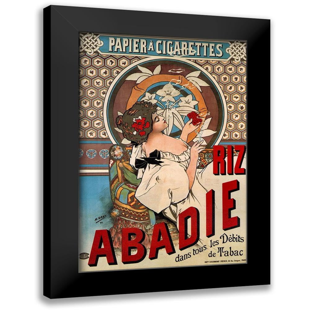Mucha, Alphonse 11x14 Black Modern Framed Museum Art Print Titled - Advertising Poster Riz ...