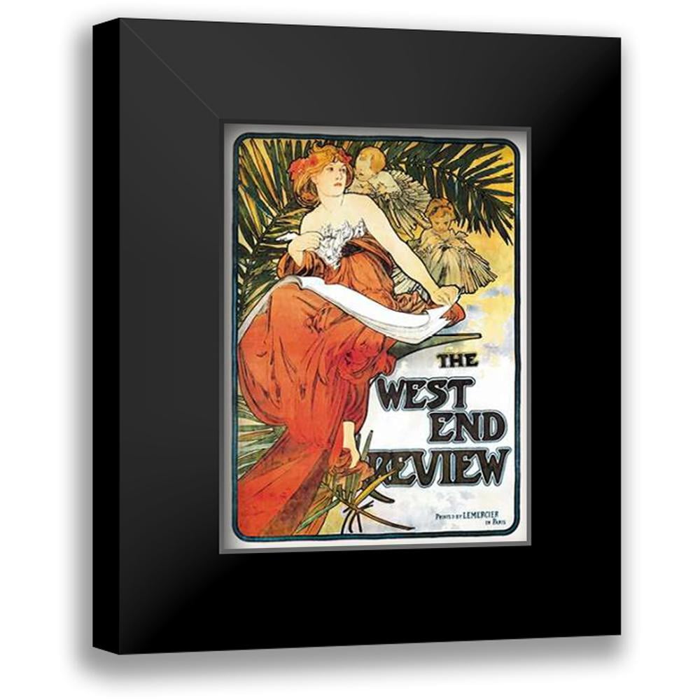Mucha, Alphonse 14x18 Black Modern Framed Museum Art Print Titled - The ...