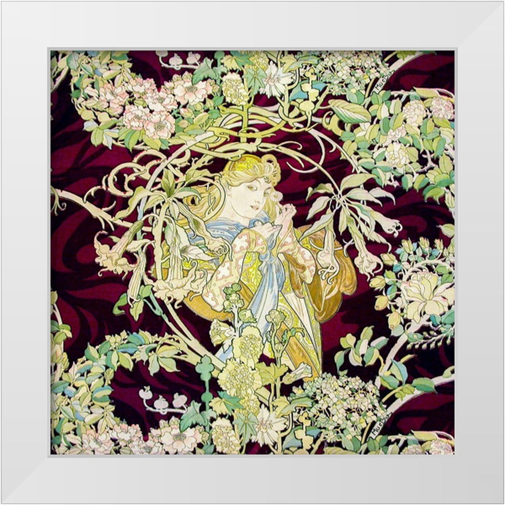 Mucha, Alphonse 15x15 White Modern Wood Framed Museum Art Print Titled ...