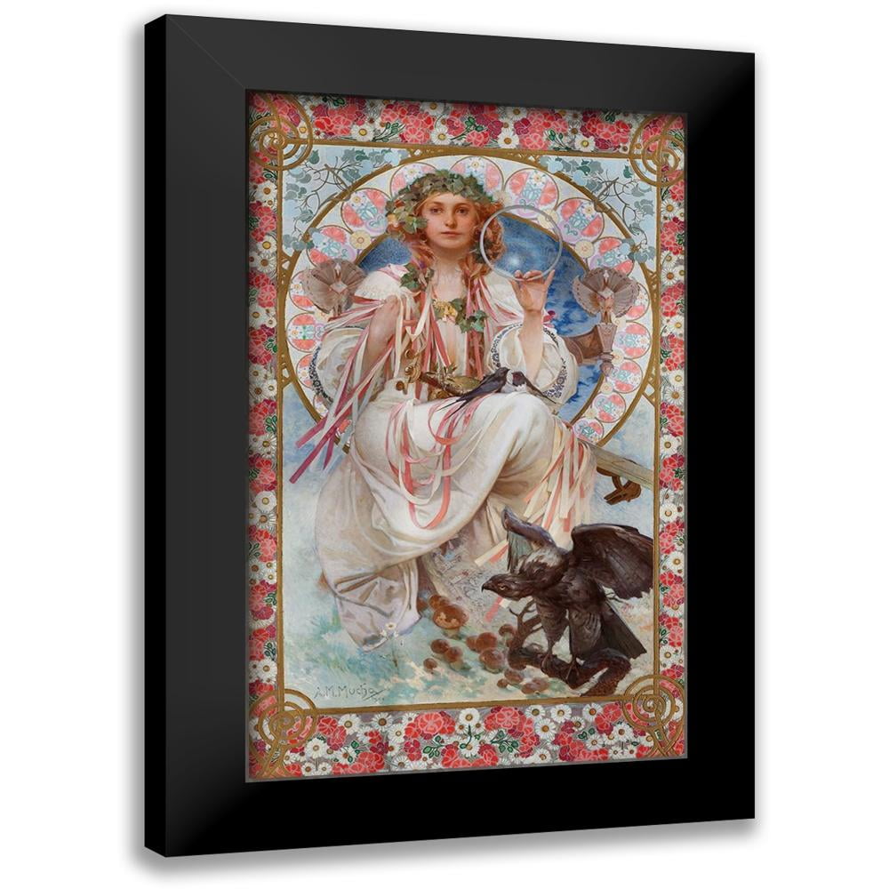 Mucha, Alphonse 16x24 Black Modern Framed Museum Art Print Titled ...