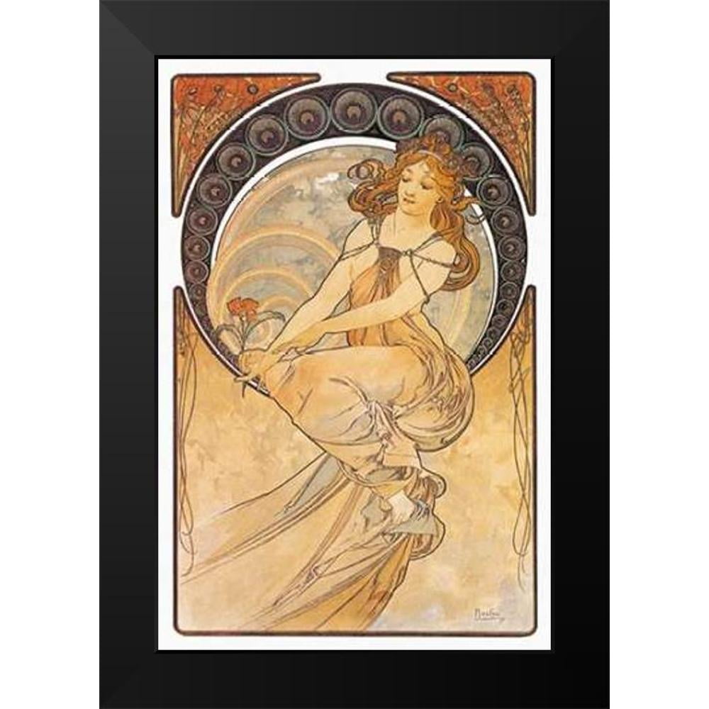 Mucha, Alphonse 17x24 Black Modern Framed Museum Art Print Titled ...