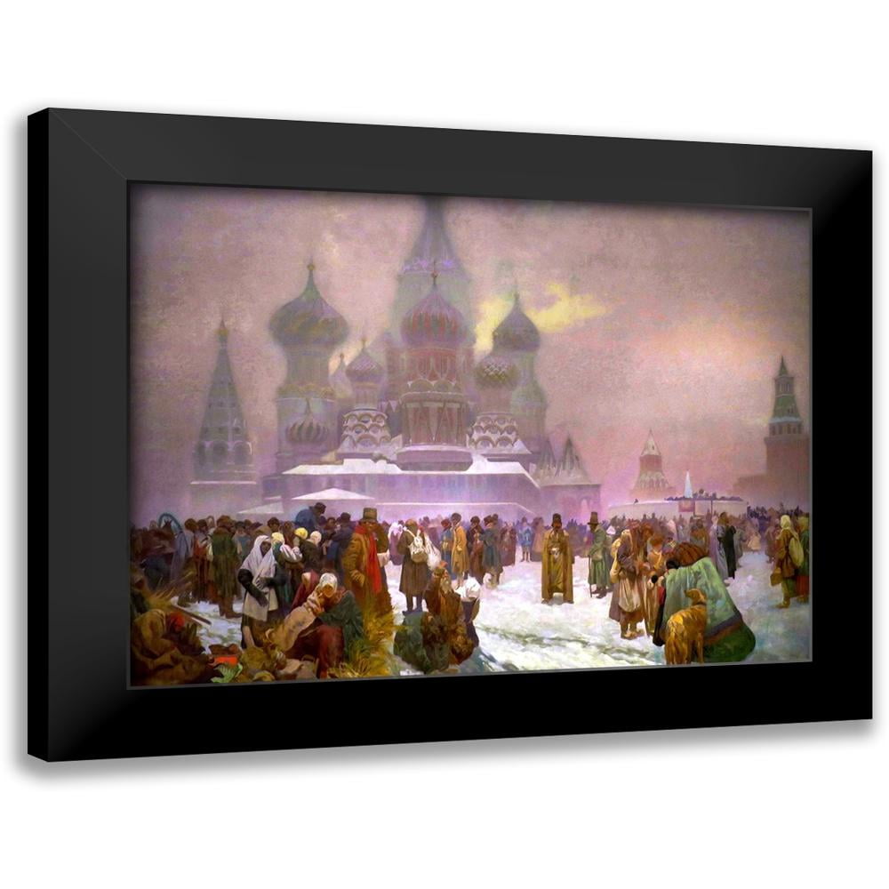 Mucha, Alphonse 24x19 Black Modern Framed Museum Art Print Titled - The ...