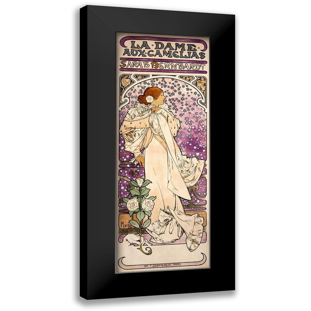 Mucha, Alphonse 8x14 Black Modern Framed Museum Art Print Titled - La ...
