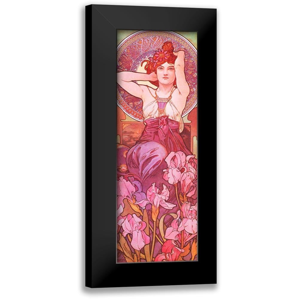 Mucha, Alphonse 9x18 Black Modern Framed Museum Art Print Titled ...
