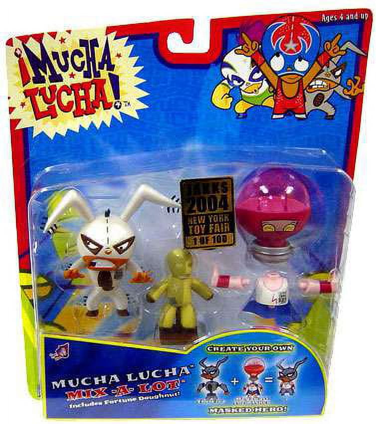 Mucha Lucha Mix-a-Lot Megawatt the Masher & The Flea Action Figure 2 ...