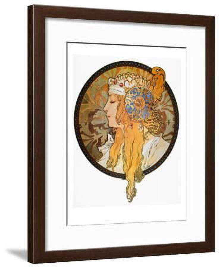 Mucha Poster, C1900, Figurative Framed Art Print Wall Art by Alphonse ...
