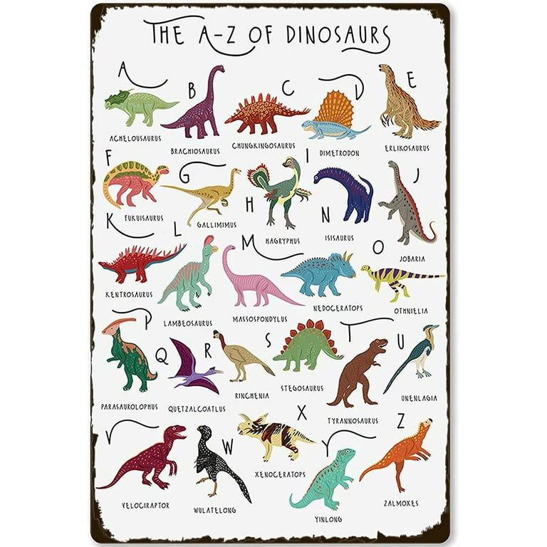 types of dinosaurs printable