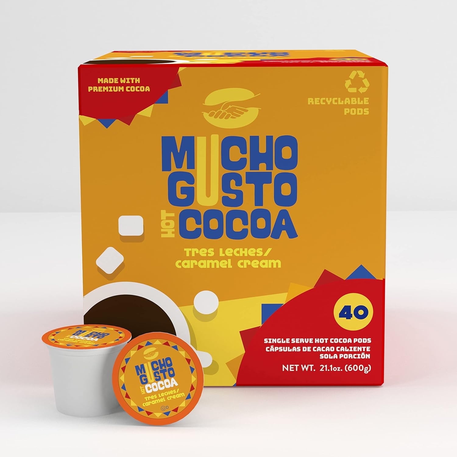 Mucho Gusto Tres Leches Hot Chocolate Pods Gluten Free Hot Cocoa ...
