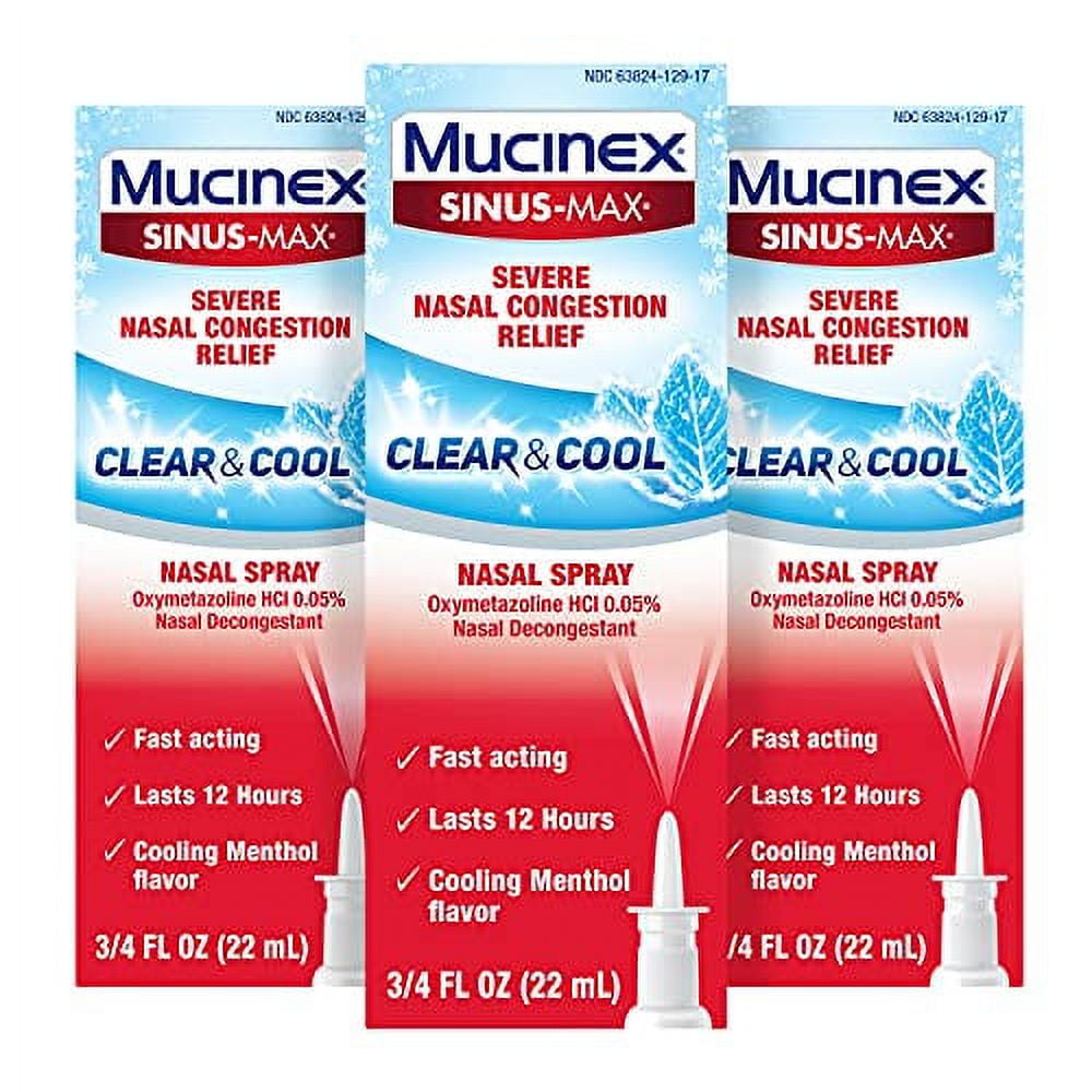 Mucinex Mucinex Severe Nasal Congestion Relief Clear & Cool Nasal Spray ...