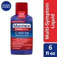 Mucinex Sinus-Max Adult Liquid Nighttime Relief, 6 Ounce HSA/FSA ...