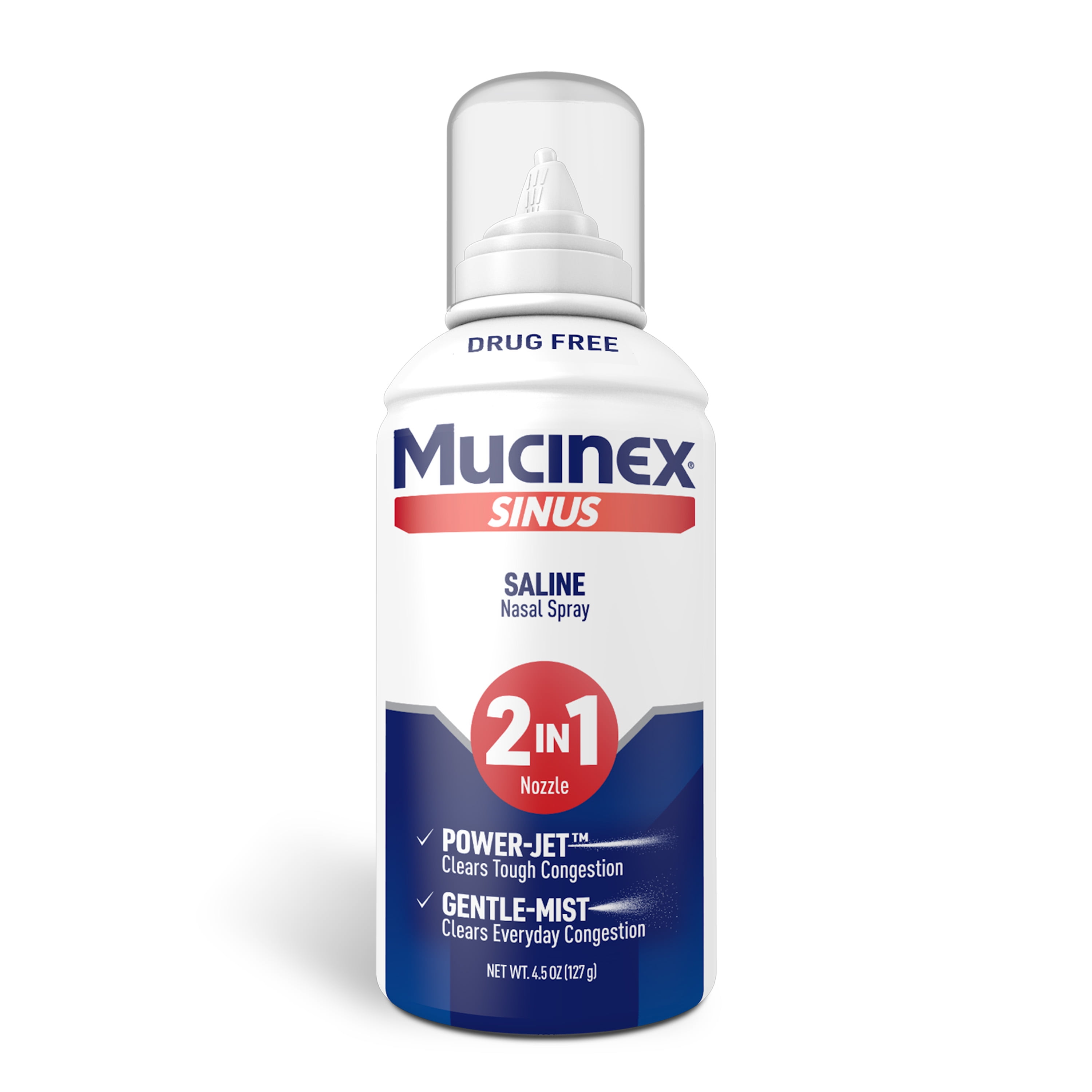 Mucinex® Sinus Sterile Saline Nasal Spray & Sinus Rinse, Non-Medicated ...