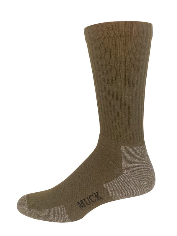Muck Boot Mens Merino Wool Ligthweight Year Round Crew Socks 1 Pair ...