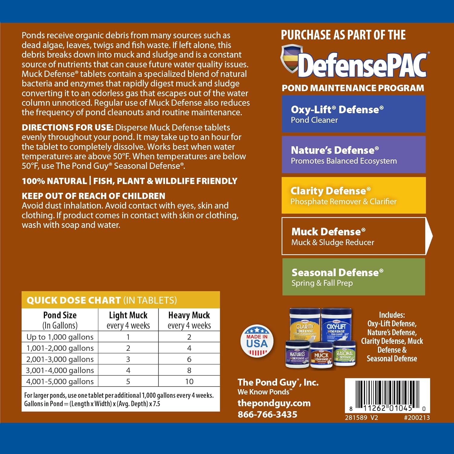 Muck Defense, Natural Sludge Control Treatment, Water Garden Mud ...