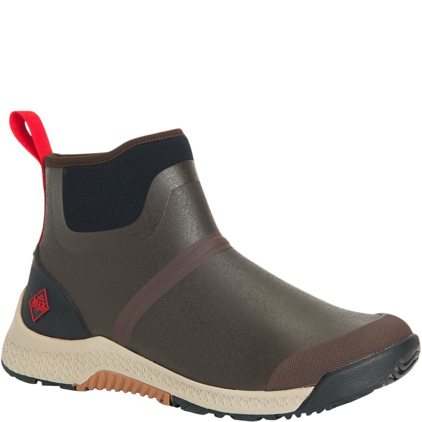 Muck Men's Outscape Chelsea, Coffee Bean/Crockery/Black/Ribbon Red ...
