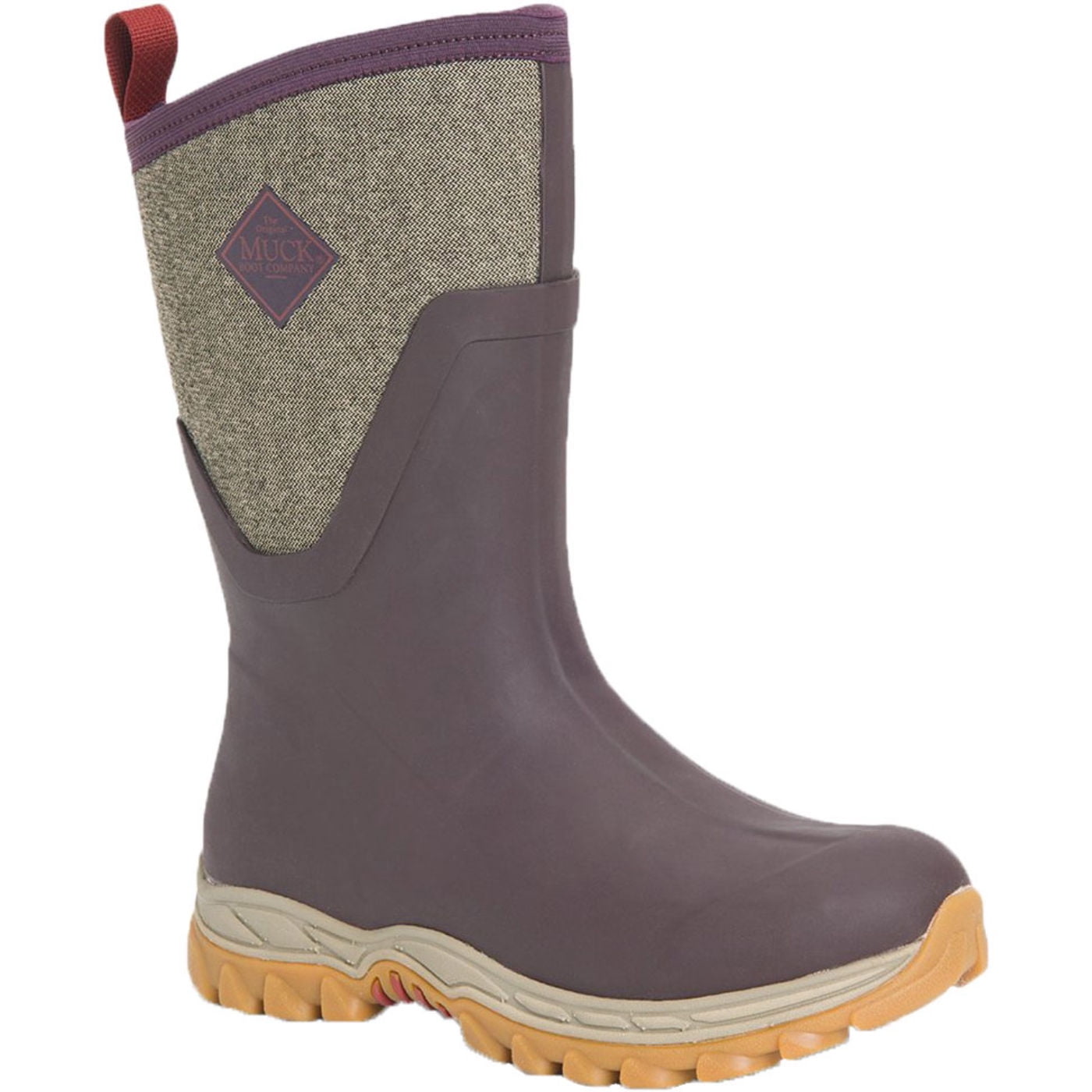 Muck Women's Arctic Sport II Mid, Wine tasting/Herringbone - Walmart.com