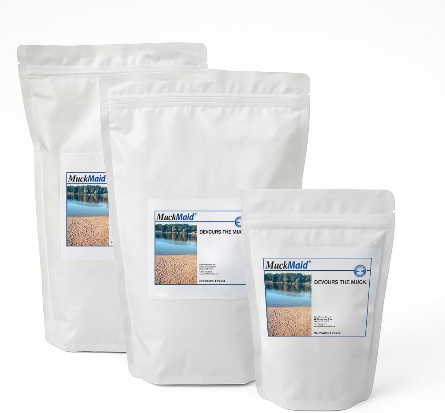 MuckMaid Pond Bottom Enhancer - Natural Lake Bottom Conditioner - Safe ...