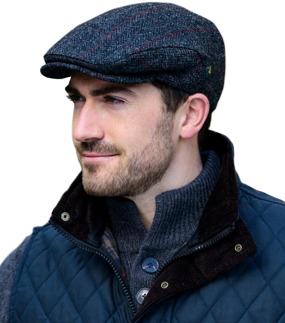 Mucros Weavers Men's Irish Trinity Newsboy Flat Cap, 100% Wool Tweed ...