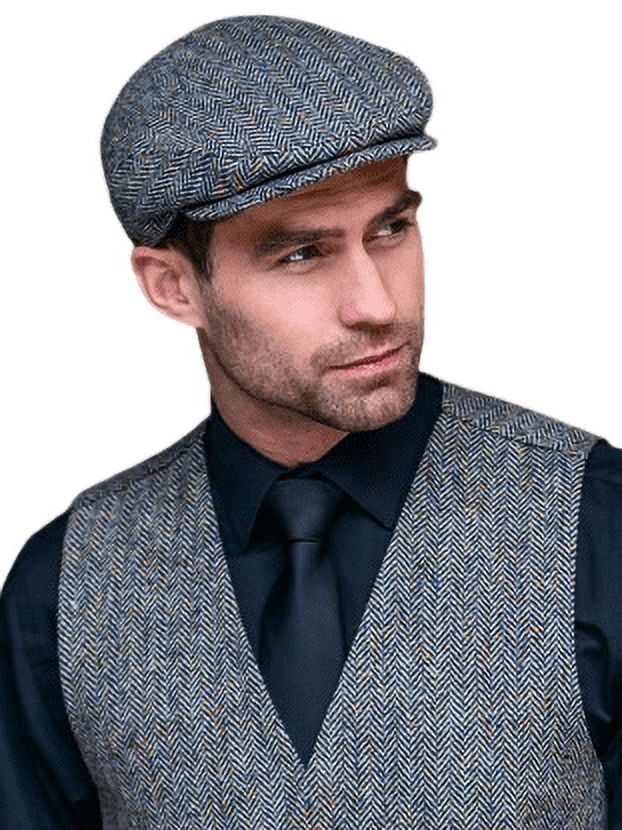 Mucros Weavers 100% Wool Tweed Men's Irish Trinity Flat Cap Made in ...